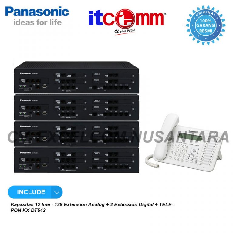 PABX PANASONIC KX-NS300BX KAP12 CO LINE 130 EXTENSION